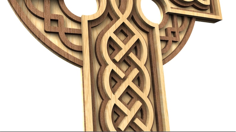 C221-celtic Cross Scroll Saw Pattern pdf Dxf Svg Eps - Etsy