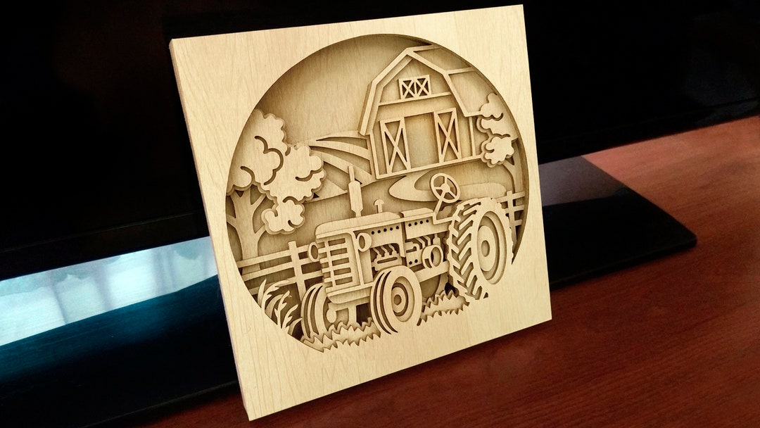 C170-tractor - Scroll Saw Pattern (pdf, Dxf, Svg, Eps) - Etsy