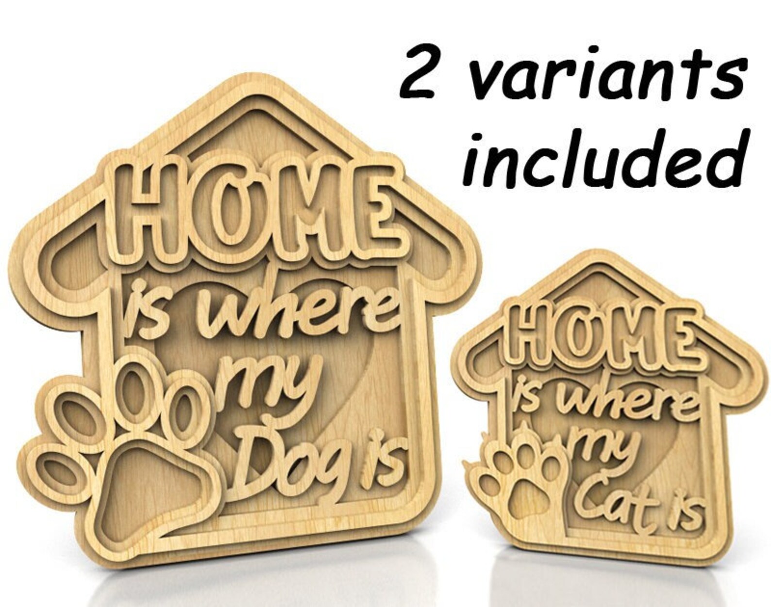 C207-home Scroll Saw Pattern pdf Dxf Svg Eps - Etsy