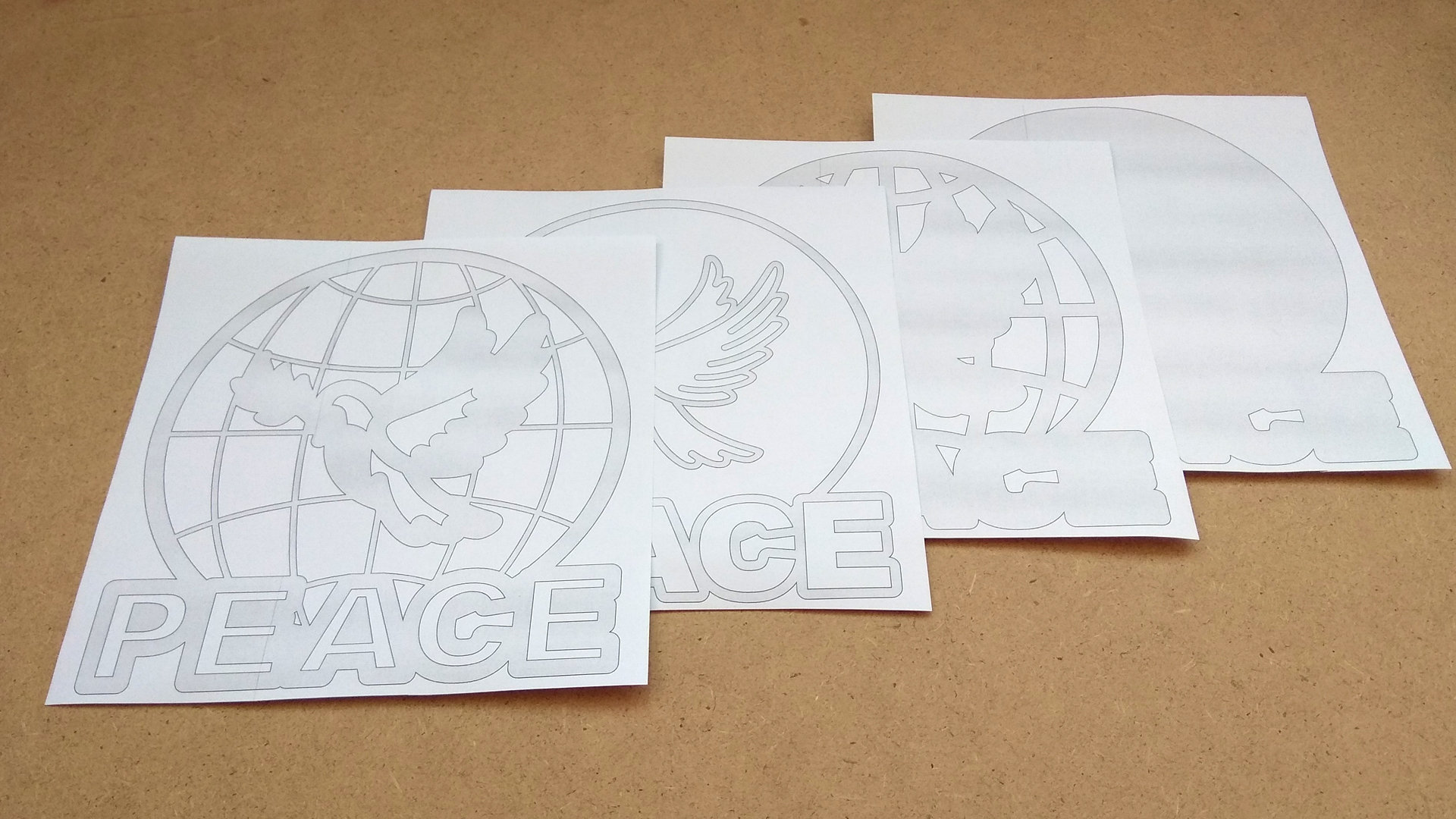 C65-peace Scroll Saw Pattern pdf Dxf Svg Eps | Etsy