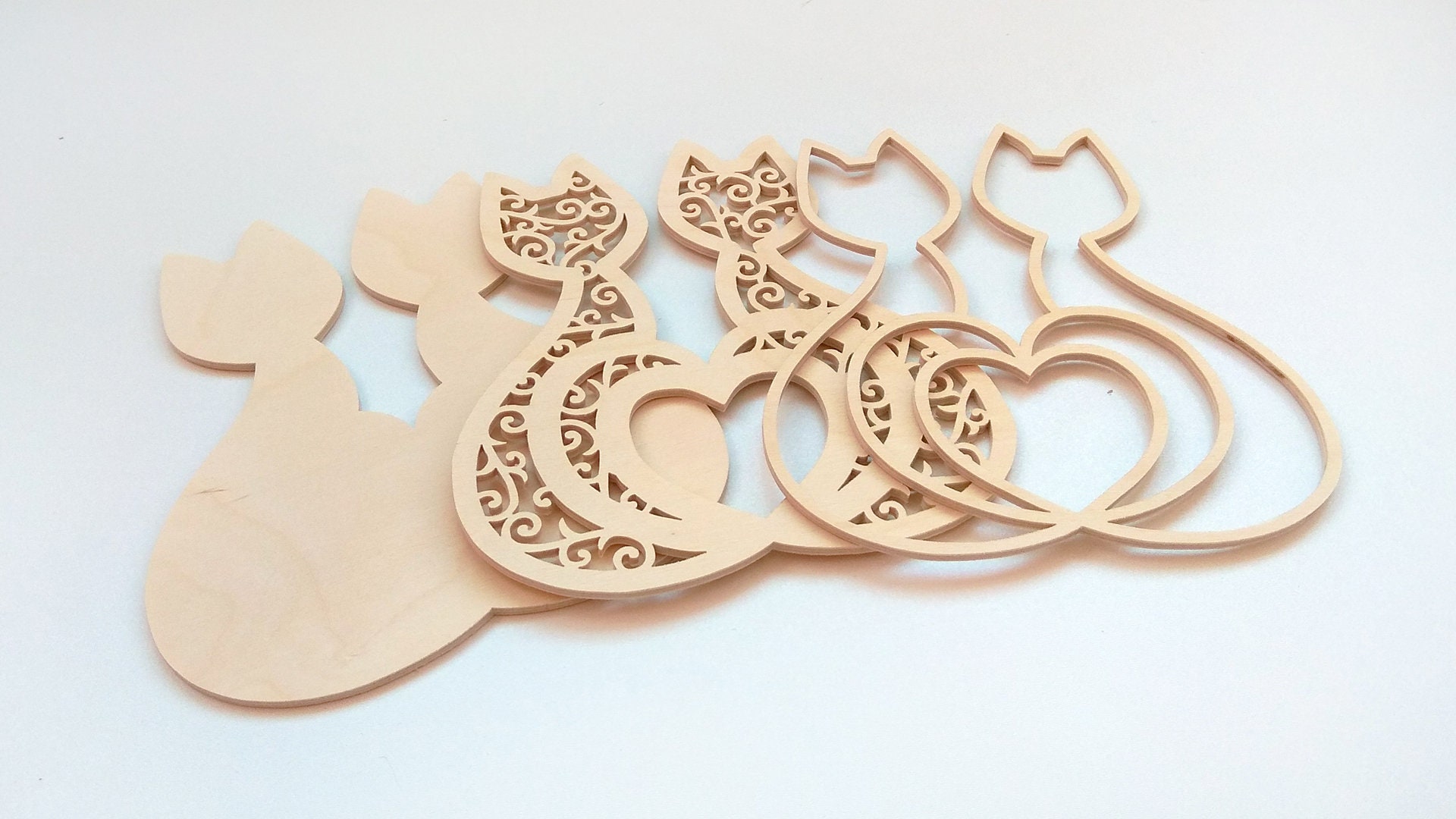 C62-cats Scroll Saw Pattern pdf Dxf Svg Eps - Etsy UK