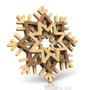 C243-snowflake Set- Scroll Saw Pattern (pdf, Dxf, Svg, Eps) - Etsy