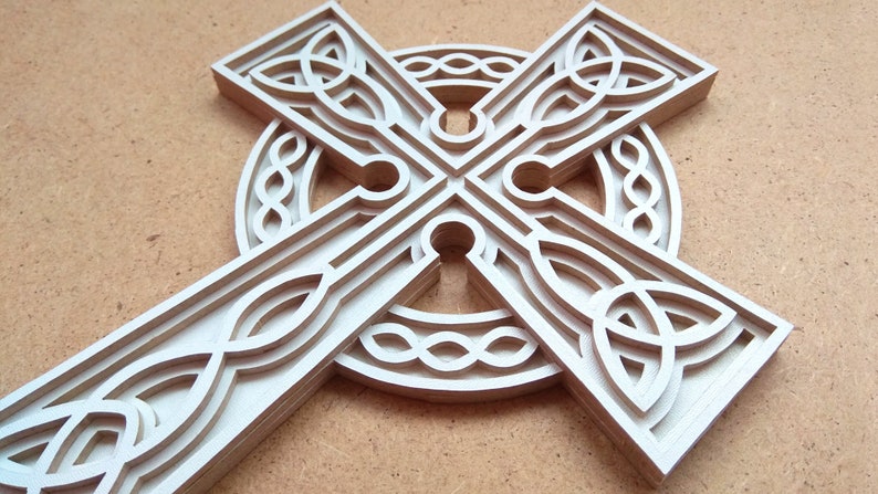 C69-celtic Cross - Scroll Saw Pattern (pdf, Dxf, Svg, Eps) - Etsy