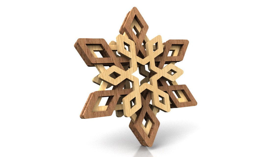 C243-snowflake Set- Scroll Saw Pattern (pdf, Dxf, Svg, Eps) - Etsy