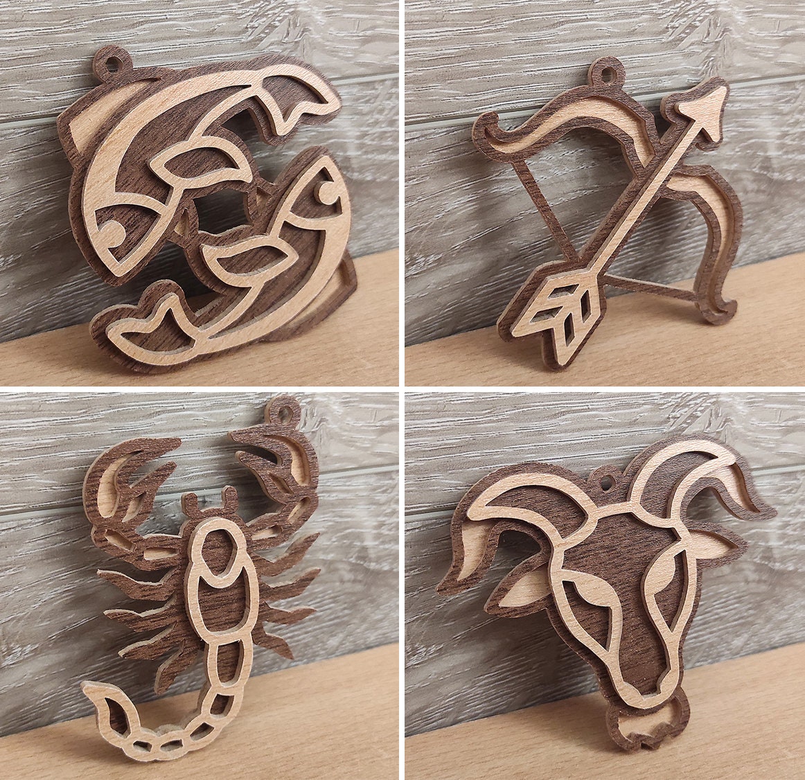 C200-zodiac Signs Set Scroll Saw Pattern pdf Dxf Svg - Etsy UK