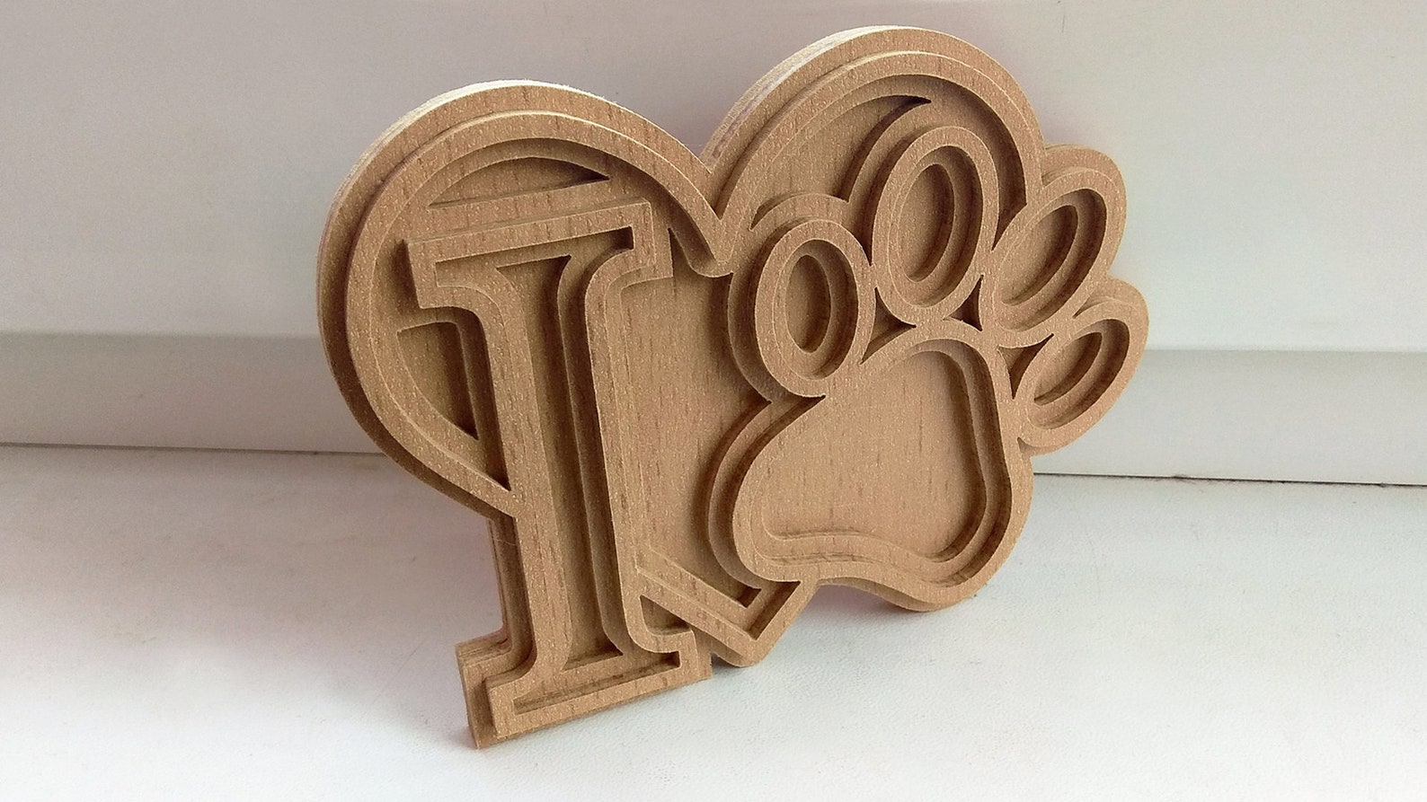C38-paw - Scroll Saw Pattern (pdf, Dxf, Svg, Eps) - Etsy