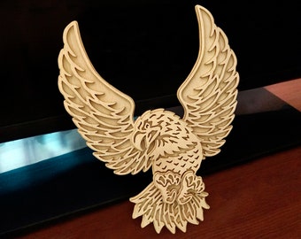 C121-eagle Scroll Saw Pattern pdf Dxf Svg Eps - Etsy