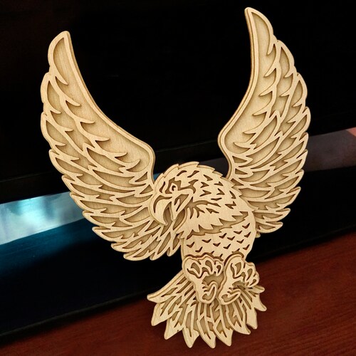 C121-eagle Scroll Saw Pattern pdf Dxf Svg Eps - Etsy