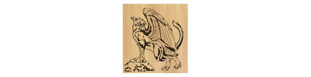 081-griffin - Scroll Saw Pattern (pdf, Jpg, Dxf, Svg, Eps) - Etsy