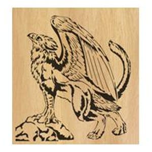 081-griffin - Scroll Saw Pattern (pdf, Jpg, Dxf, Svg, Eps) - Etsy