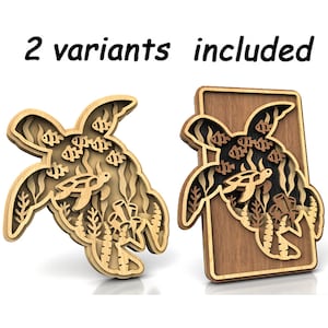 C237-turtle - Scroll Saw Pattern (pdf, Dxf, Svg, Eps) - Etsy Canada