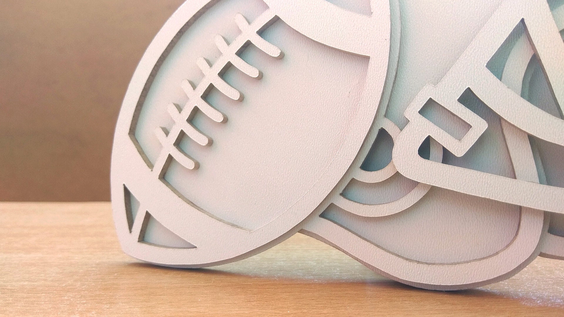 C115-football Scroll Saw Pattern pdf Dxf Svg Eps | Etsy