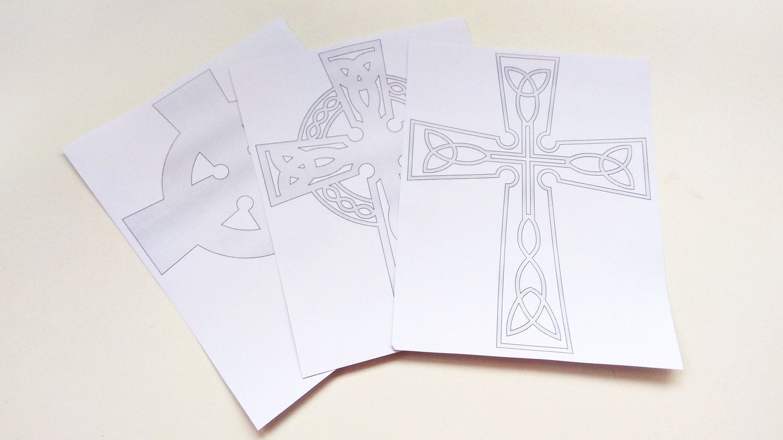 C69-celtic Cross Scroll Saw Pattern pdf Dxf Svg Eps - Etsy
