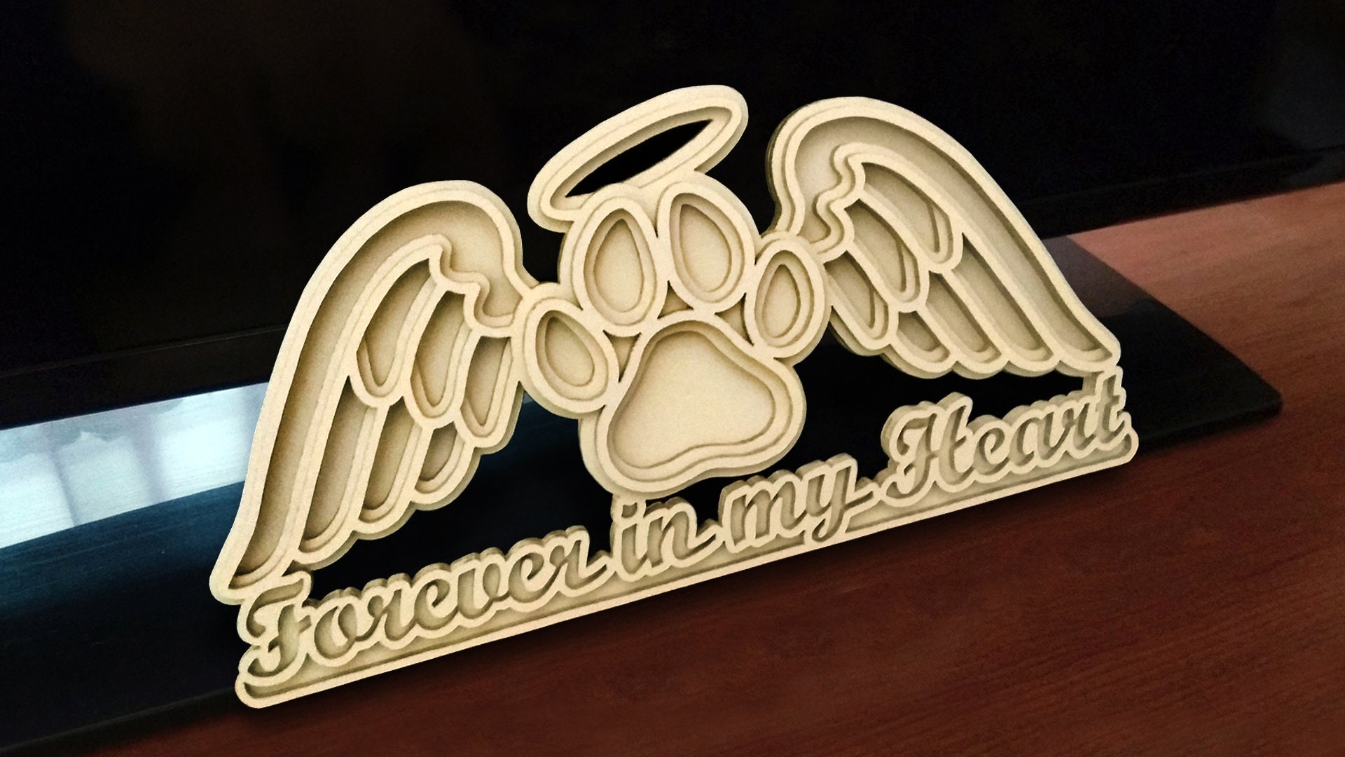 C104-paw - Scroll Saw Pattern (pdf, Dxf, Svg, Eps) - Etsy UK