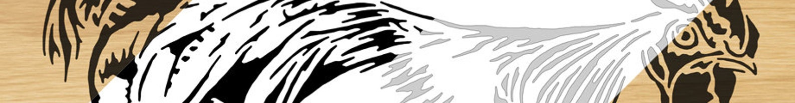 113-rooster Scroll Saw Pattern pdf Jpg Dxf Svg Eps - Etsy