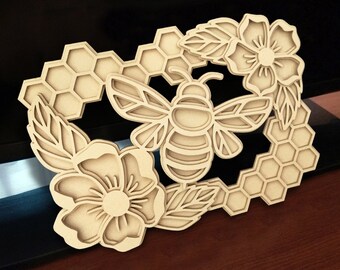 C160-bee Scroll Saw Pattern pdf Dxf Svg Eps | Etsy