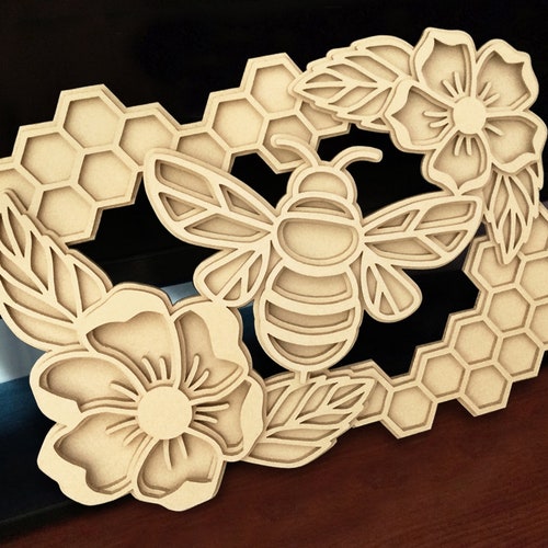 C91-bee Scroll Saw Pattern pdf Dxf Svg Eps - Etsy UK
