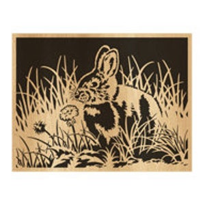 048-rabbit Scroll Saw Pattern pdf, Jpg, Dxf, Svg, Eps - Etsy