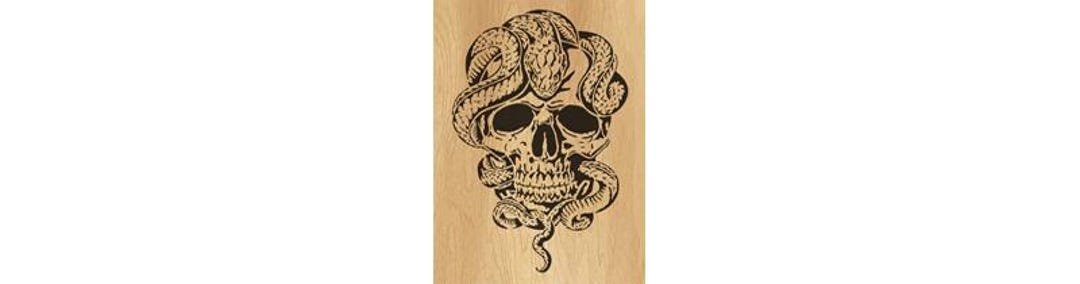 053-skull - Scroll Saw Pattern (pdf, Jpg, Dxf, Svg, Eps) - Etsy