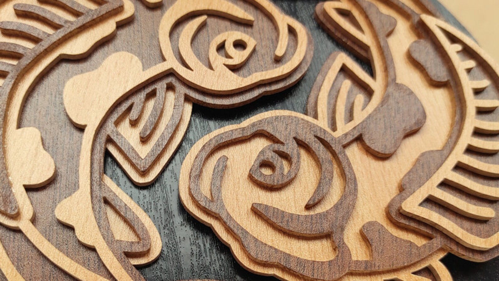 C156-koi Fish Scroll Saw Pattern pdf Dxf Svg Eps - Etsy