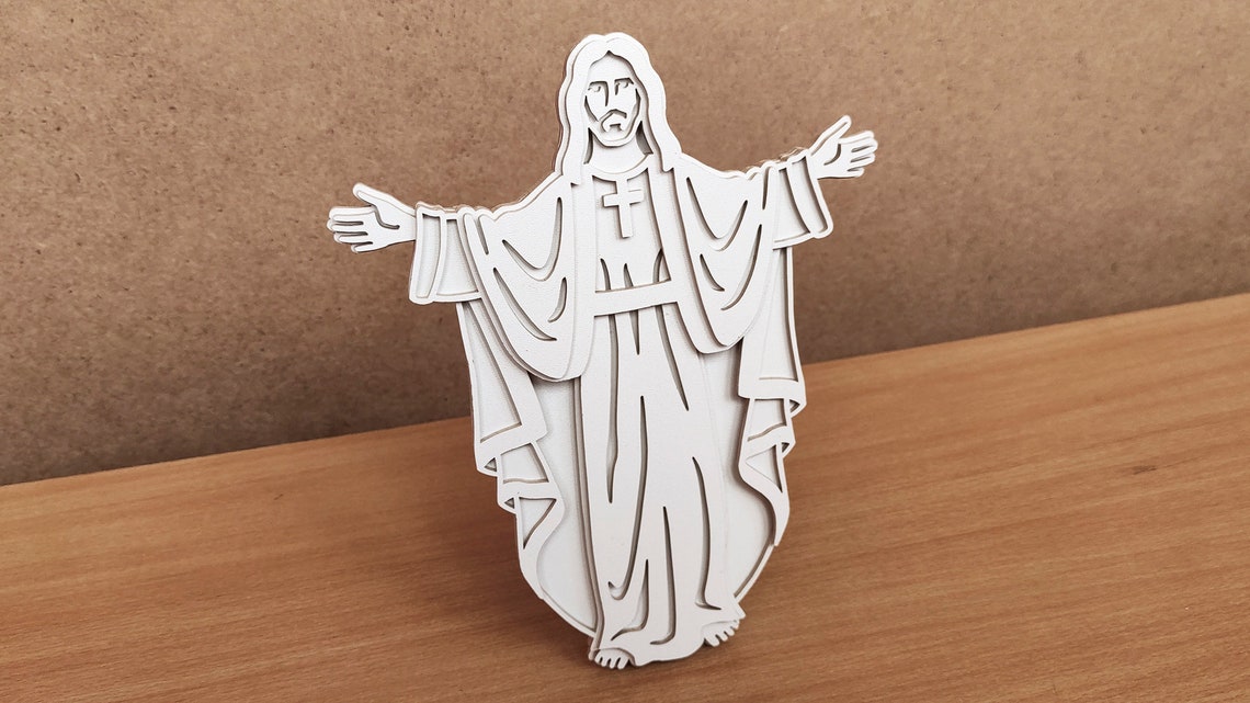 C167-jesus Scroll Saw Pattern pdf Dxf Svg Eps - Etsy