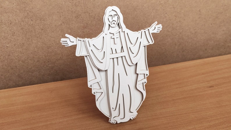 C167-jesus - Scroll Saw Pattern (pdf, Dxf, Svg, Eps) - Etsy