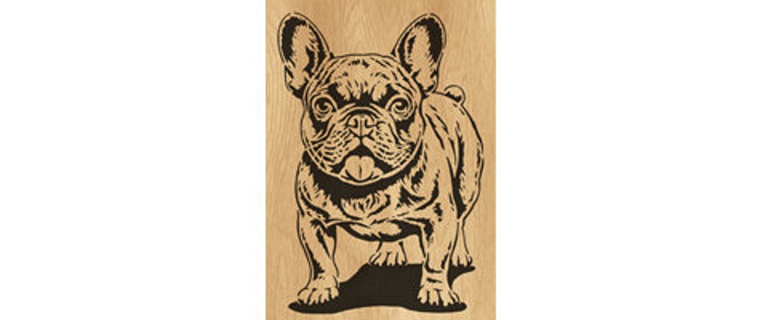 122-french Bulldog - Scroll Saw Pattern (pdf, Jpg, Dxf, Svg, Eps) - Etsy
