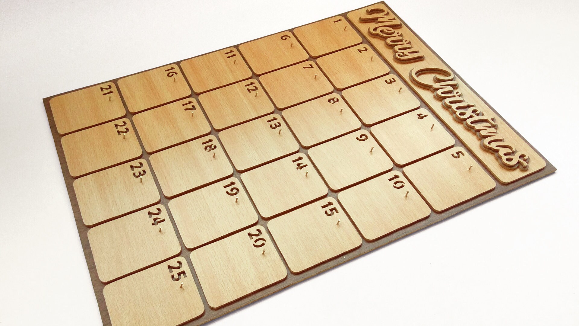 C137-Christmas calendar Scroll saw pattern pdf dxf svg | Etsy