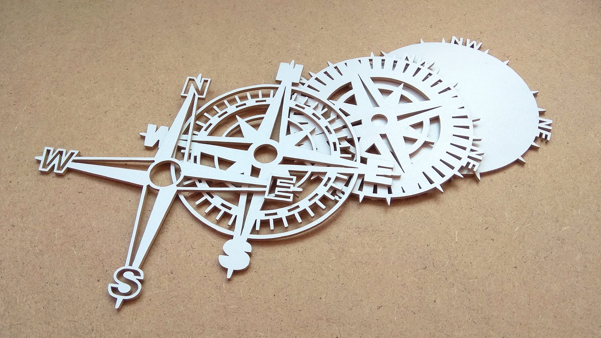 C57-compass Scroll Saw Pattern pdf Dxf Svg Eps | Etsy UK