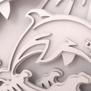 C108-dolphins - Scroll Saw Pattern (pdf, Dxf, Svg, Eps) - Etsy