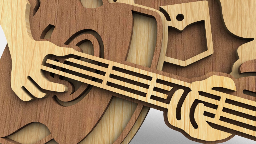 Guitar Scroll Saw Pattern