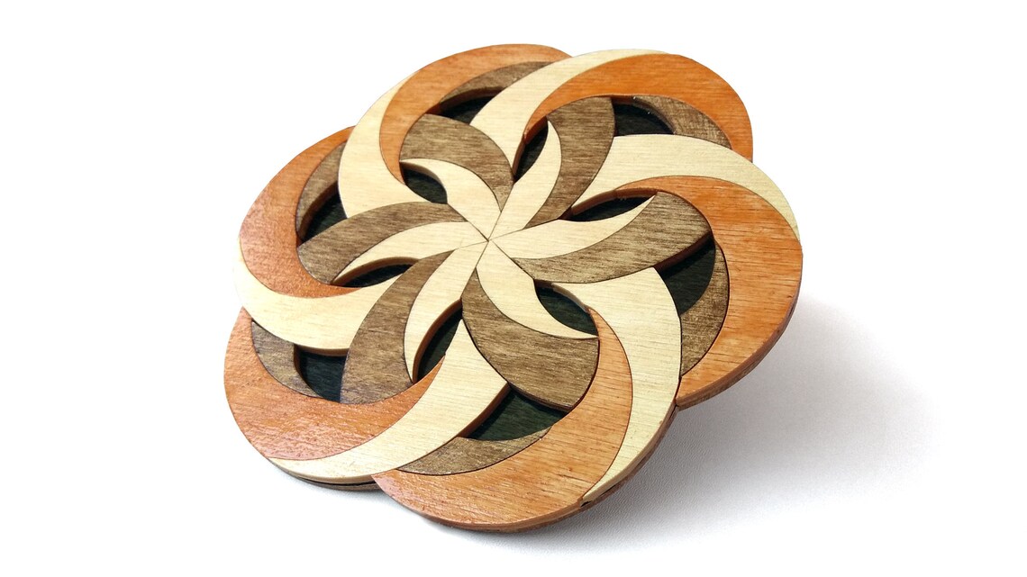 C128-trivet Scroll Saw Pattern pdf Dxf Svg Eps - Etsy