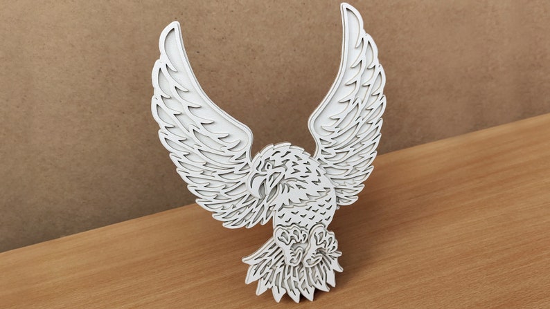 C166-eagle Scroll Saw Pattern pdf Dxf Svg Eps - Etsy