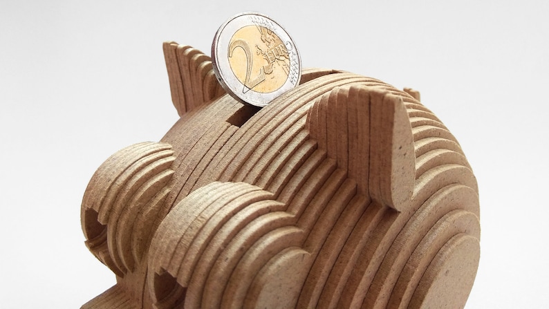 C66-piggy Bank Scroll Saw Pattern pdf Dxf Svg Eps - Etsy