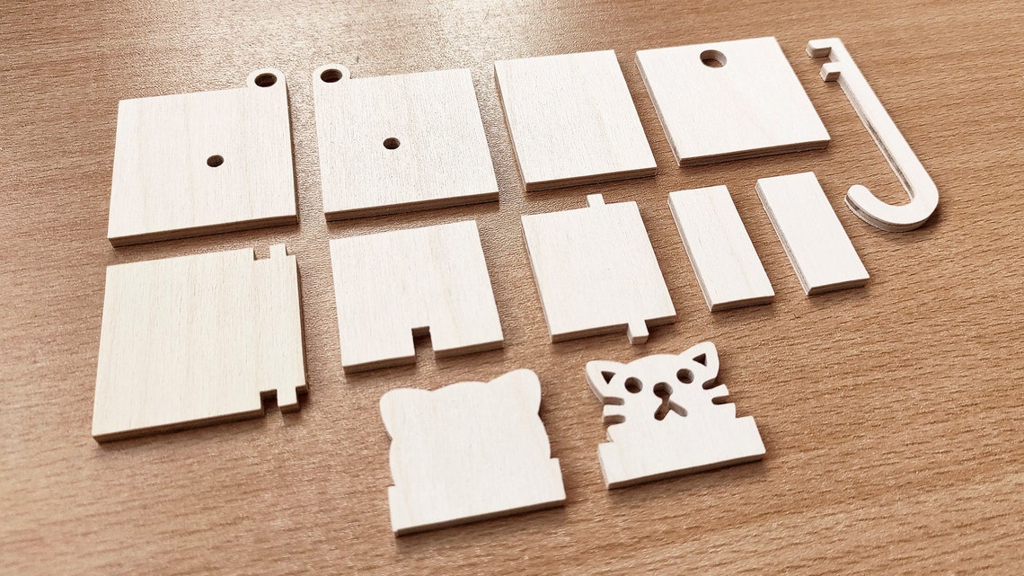 C196-kinetic Key Hanger - Scroll Saw Pattern (pdf, Dxf, Svg, Eps) - Etsy