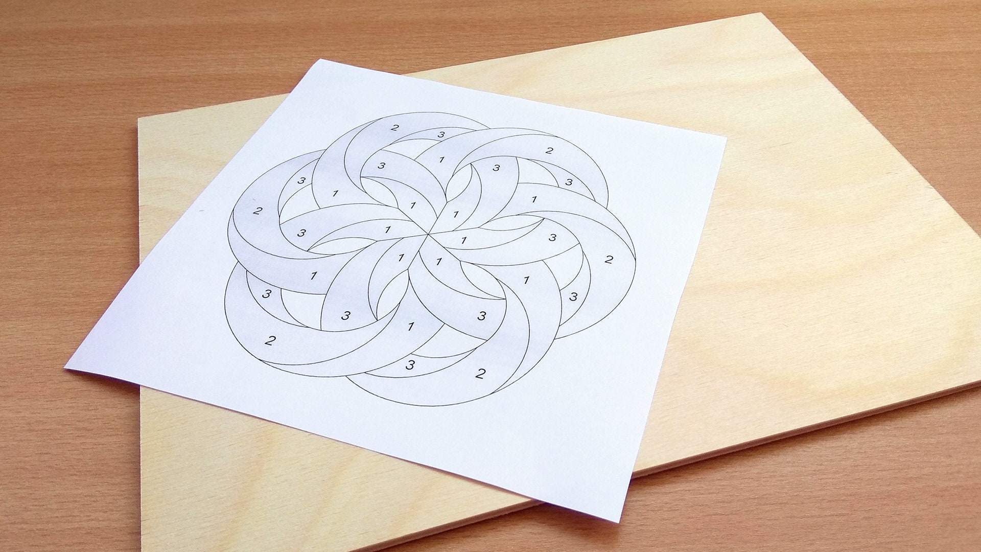 C128-trivet Scroll Saw Pattern pdf Dxf Svg Eps - Etsy
