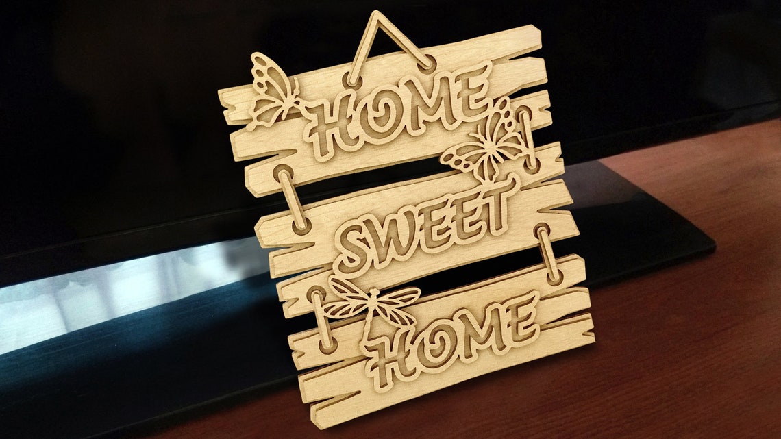 C155-home Scroll Saw Pattern pdf Dxf Svg Eps - Etsy