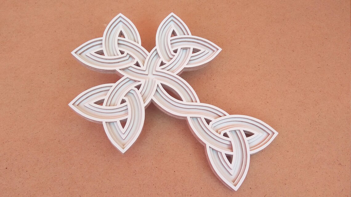 C124-celtic Cross Scroll Saw Pattern pdf Dxf Svg Eps - Etsy UK