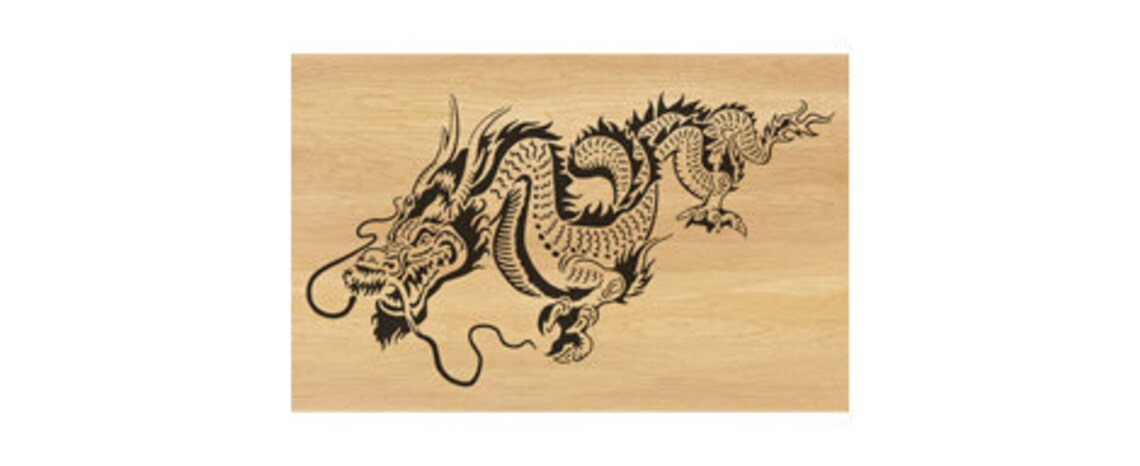 088-chinese Dragon Scroll Saw Pattern pdf Jpg Dxf Svg - Etsy