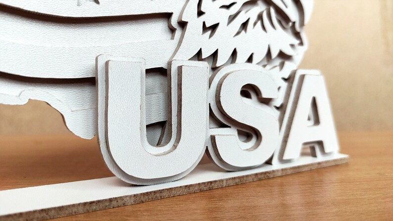 C177-eagle-flag - Scroll Saw Pattern (pdf, Dxf, Svg, Eps) - Etsy