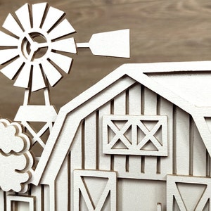 C203-farm - Scroll Saw Pattern (pdf, Dxf, Svg, Eps) - Etsy Canada