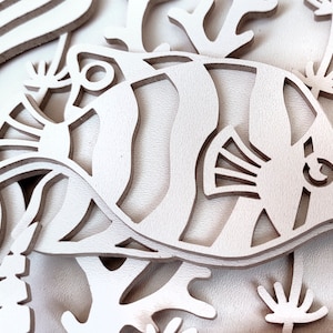 C174-sea Life - Scroll Saw Pattern (pdf, Dxf, Svg, Eps) - Etsy