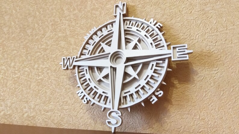 C57-compass Scroll Saw Pattern pdf Dxf Svg Eps | Etsy UK