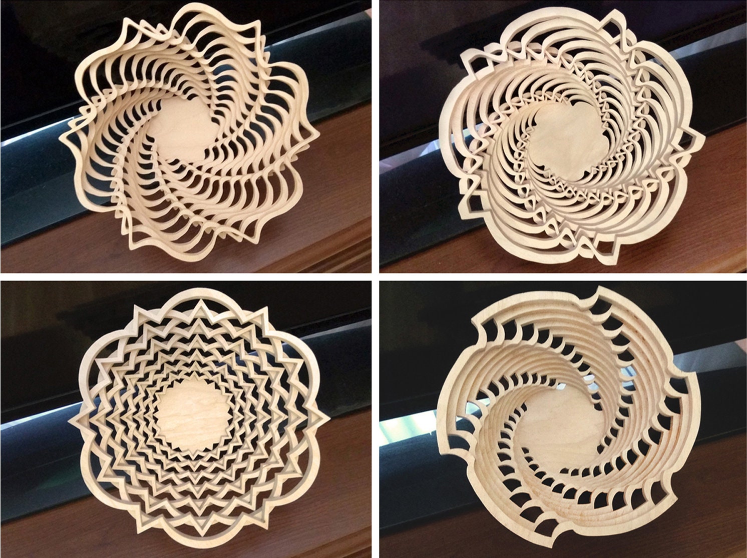 Bowls Set Scroll Saw Patterns pdf Dxf Svg Eps - Etsy Canada