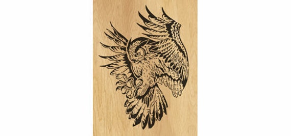 066-owl Scroll Saw Pattern pdf Jpg Dxf Svg Eps - Etsy