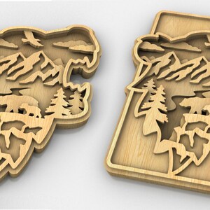 C227-bear - Scroll Saw Pattern (pdf, Dxf, Svg, Eps) - Etsy