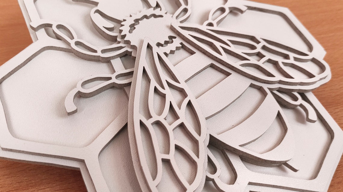 C160-bee Scroll Saw Pattern pdf Dxf Svg Eps | Etsy Canada