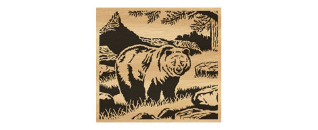 077-bear Scroll Saw Pattern pdf, Jpg, Dxf, Svg, Eps - Etsy