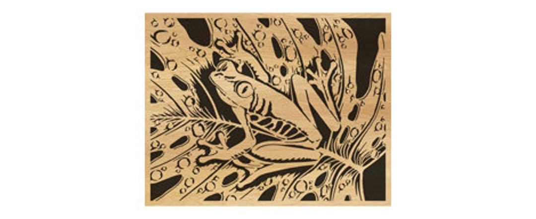 073-frog Scroll Saw Pattern pdf, Jpg, Dxf, Svg, Eps - Etsy