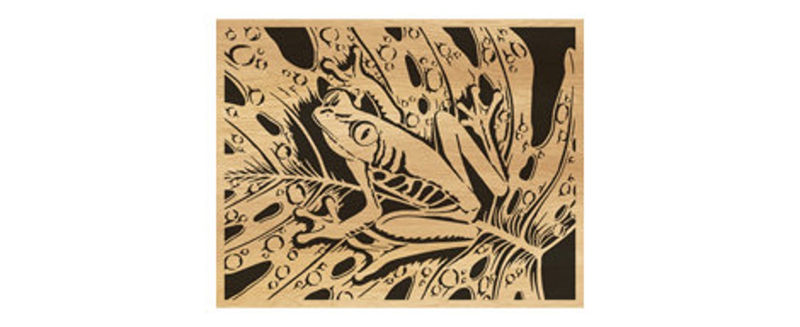 073-frog Scroll Saw Pattern pdf Jpg Dxf Svg Eps - Etsy Australia